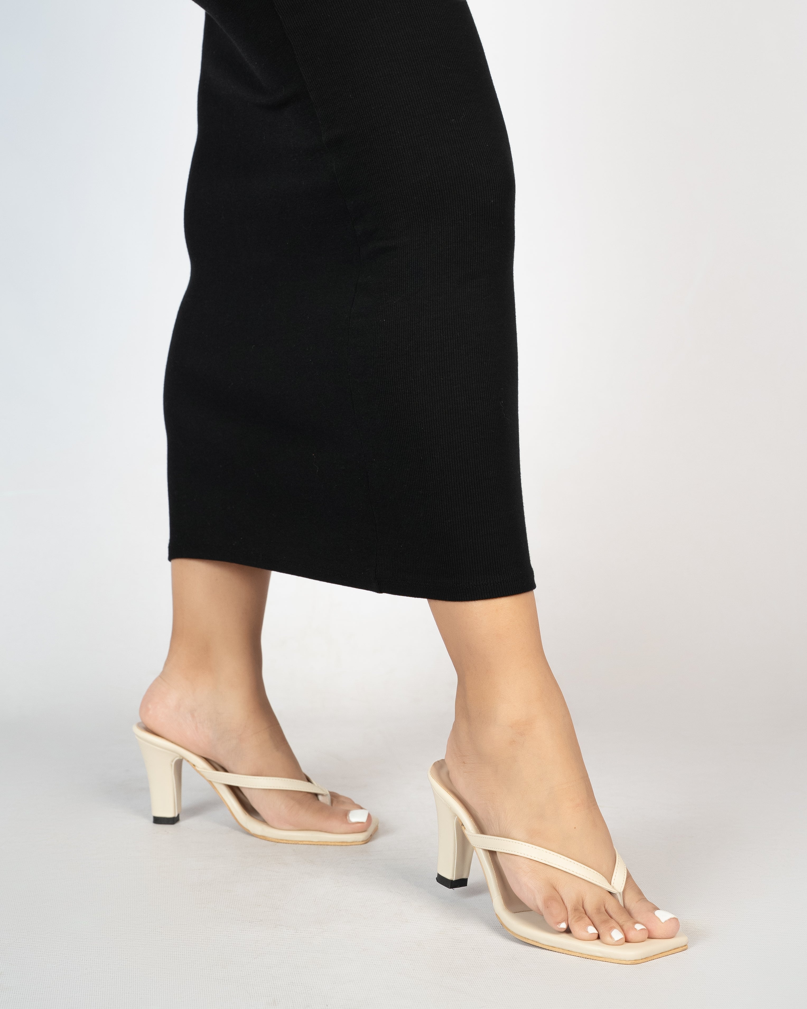 IVORY THONG HEELS – Sereppu